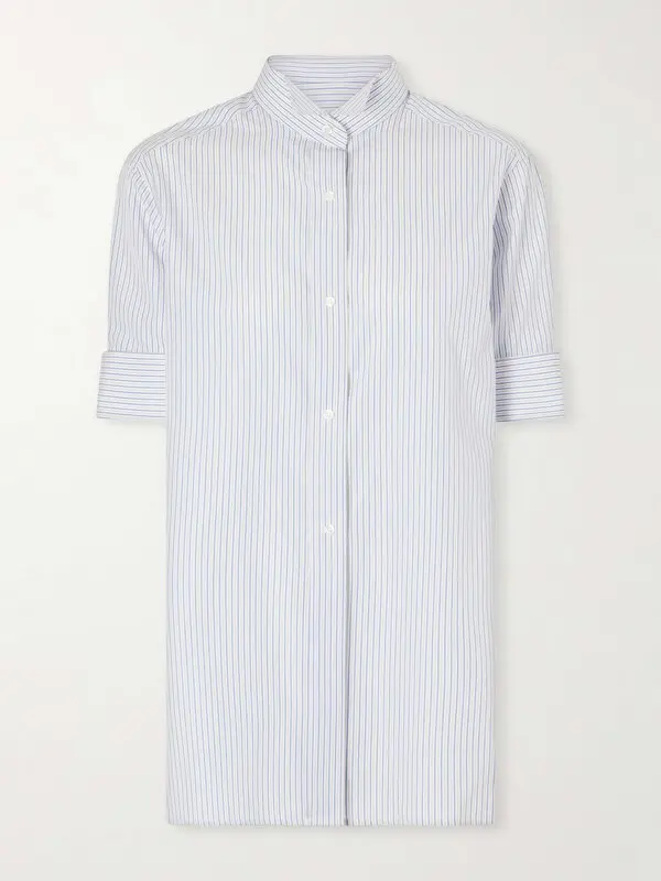 MAISON MARGIELA Striped Cotton-poplin Shirt