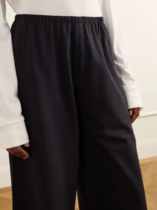 LA LIGNE Colby Cotton-poplin Wide-leg Pants