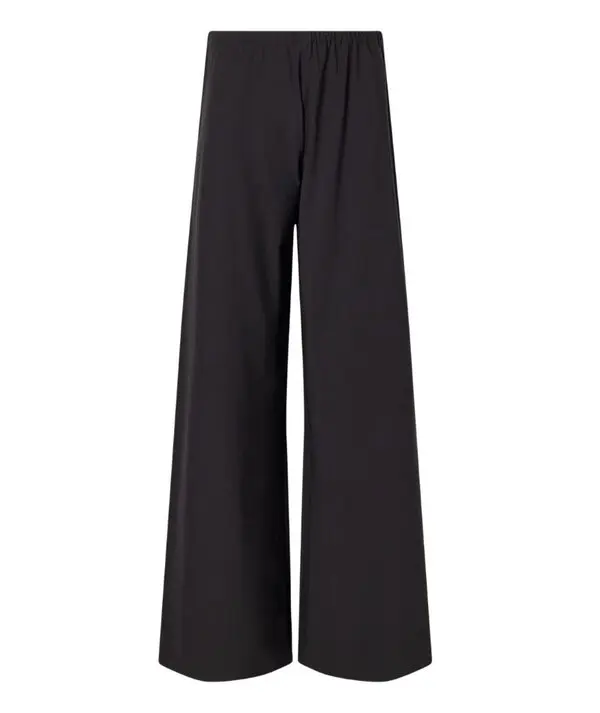 LA LIGNE Colby Cotton-poplin Wide-leg Pants - Black