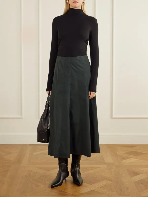 Proenza Schouler White Label Heidi Stretch Cotton-blend Midi Skirt