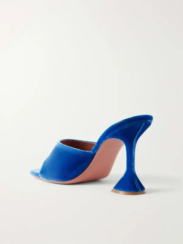 Amina Muaddi Lupita 95 Velvet Mules