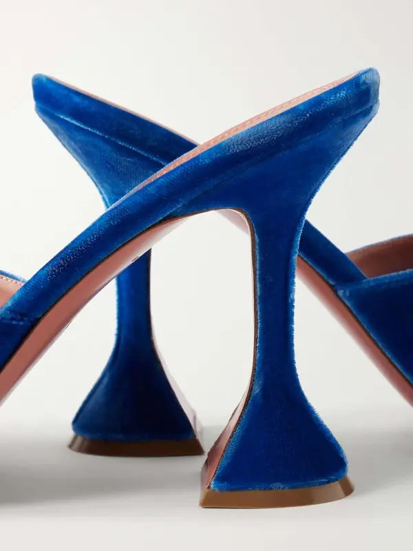 Amina Muaddi Lupita 95 Velvet Mules