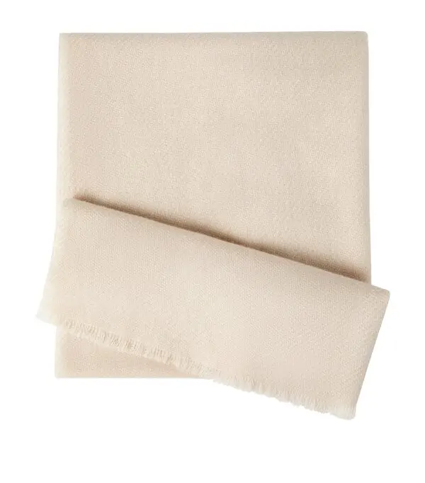 Brunello Cucinelli Cashmere Twill Weave Scarf