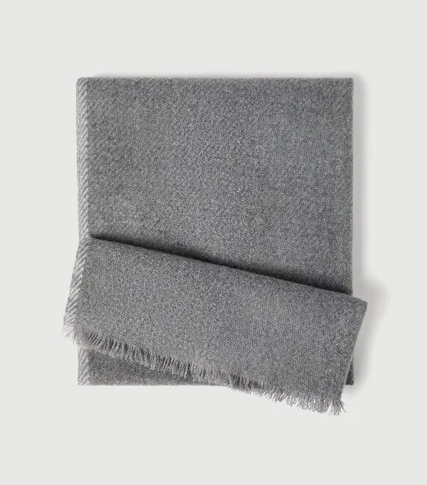 Brunello Cucinelli Cashmere Twill Weave Scarf