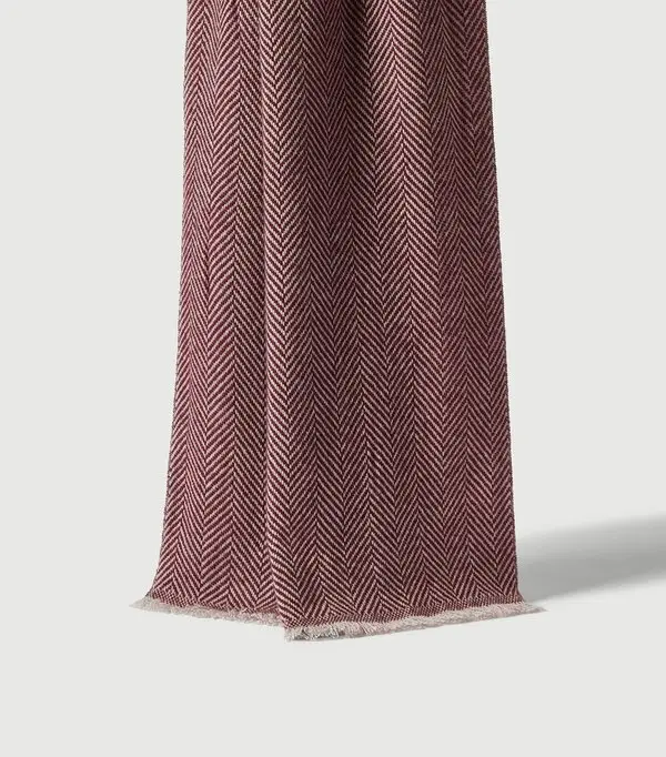 Brunello Cucinelli Cashmere Chevron Scarf