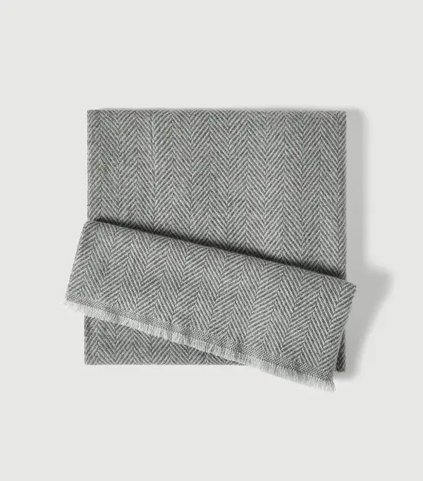 Brunello Cucinelli Cashmere Chevron Scarf