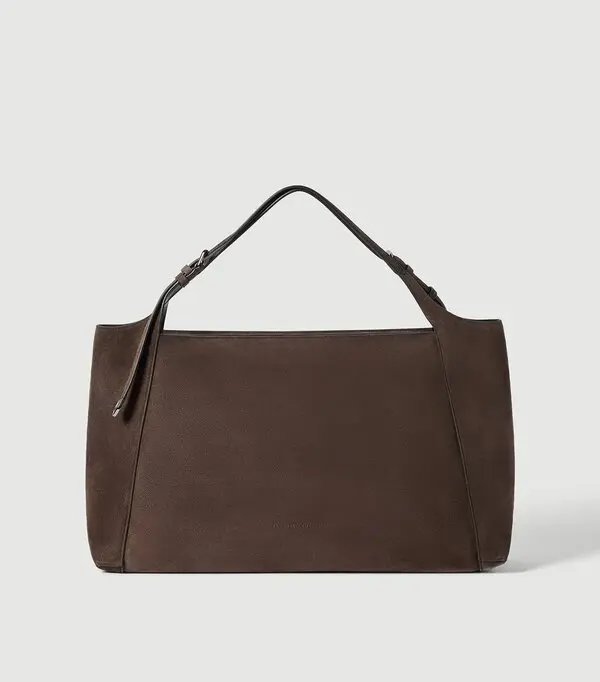 Brunello Cucinelli Suede Sartorial Shopper Tote Bag