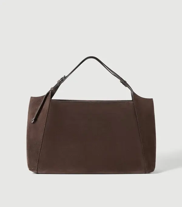 Brunello Cucinelli Suede Sartorial Shopper Tote Bag