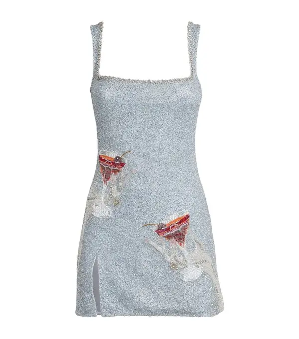 CLIO PEPPIATT Manhattan Mini Dress - Blue