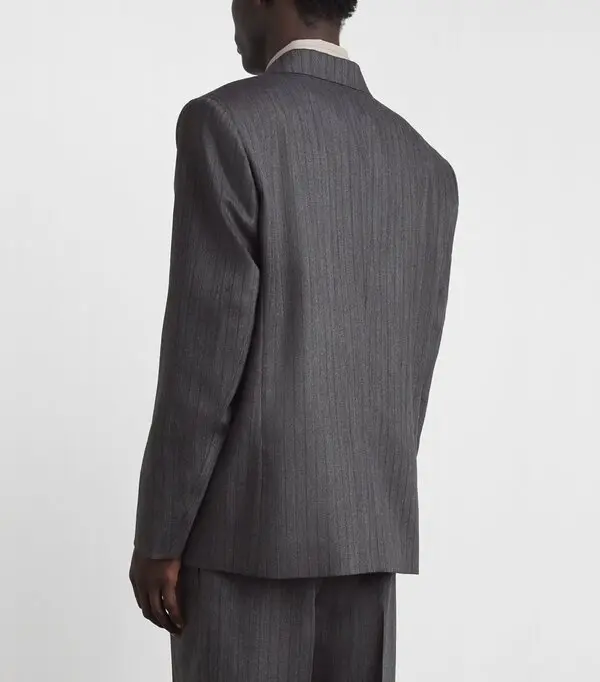 FRAME Wool Twill Pinstripe Blazer