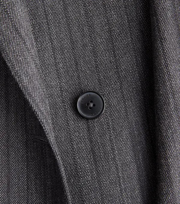 FRAME Wool Twill Pinstripe Blazer