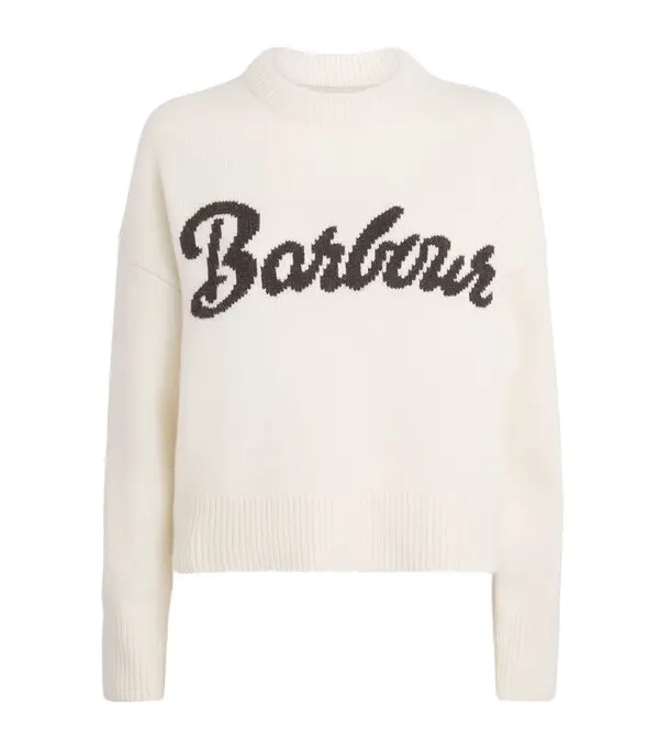Barbour Wool Ivybridge Sweater - Ivory