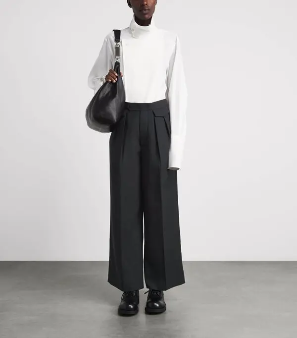 Issey Miyake Wool-blend Honest Ensemble Trousers