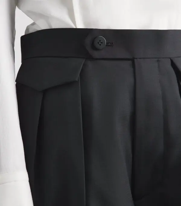 Issey Miyake Wool-blend Honest Ensemble Trousers