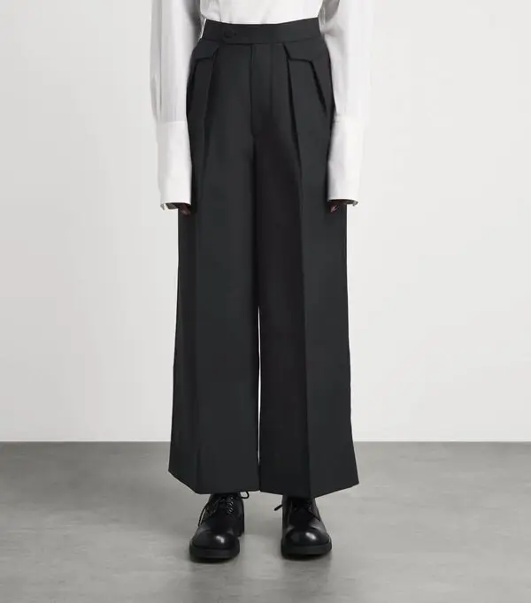Issey Miyake Wool-blend Honest Ensemble Trousers