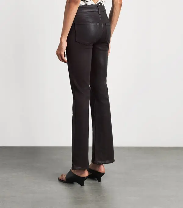 Paige Coated Laurel Canyon Bootcut Jeans