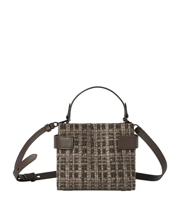 Brunello Cucinelli Small Tweed Essence Cross-body Bag