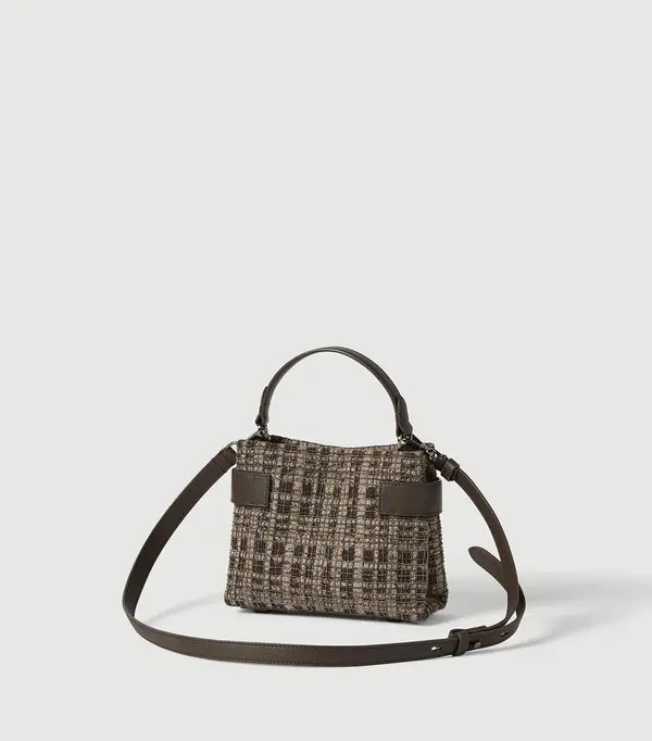 Brunello Cucinelli Small Tweed Essence Cross-body Bag