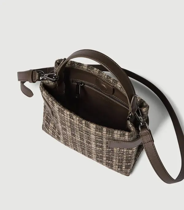 Brunello Cucinelli Small Tweed Essence Cross-body Bag