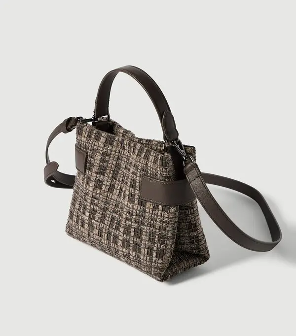 Brunello Cucinelli Small Tweed Essence Cross-body Bag