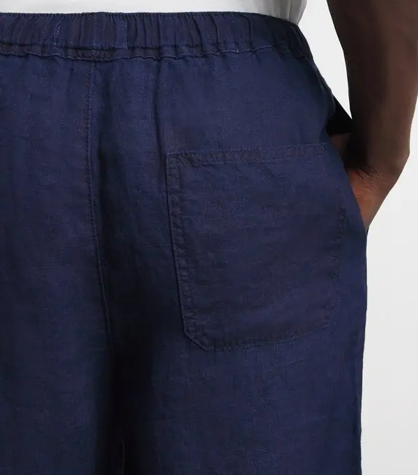 FRAME Linen Drawstring Trousers