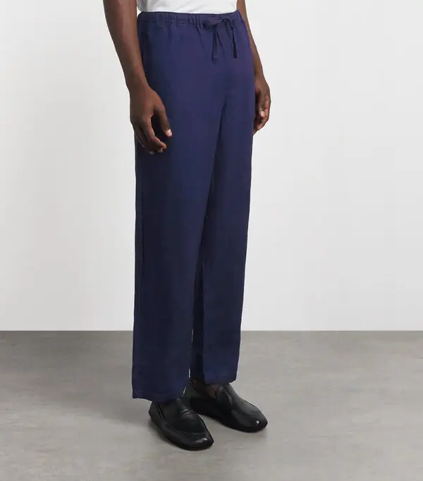 FRAME Linen Drawstring Trousers