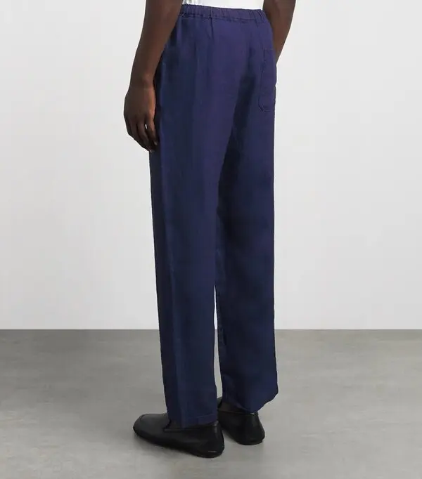 FRAME Linen Drawstring Trousers