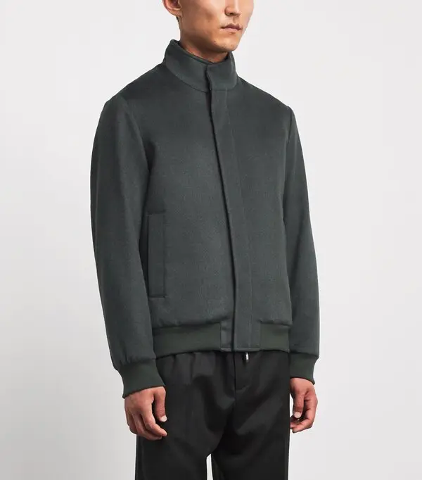 MAURIZIO BALDASSARI Cashmere Bomber Jacket