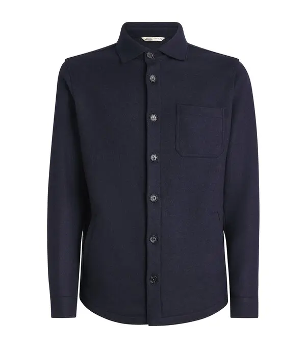 MAURIZIO BALDASSARI Virgin Wool-blend Overshirt