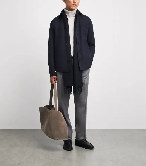 MAURIZIO BALDASSARI Virgin Wool-blend Overshirt