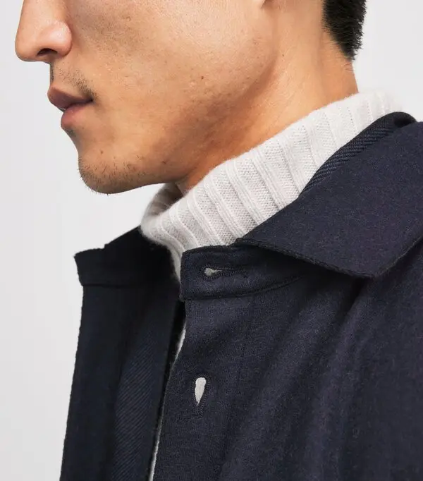 MAURIZIO BALDASSARI Virgin Wool-blend Overshirt