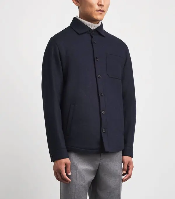 MAURIZIO BALDASSARI Virgin Wool-blend Overshirt
