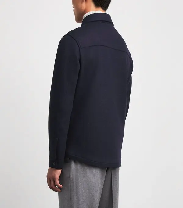 MAURIZIO BALDASSARI Virgin Wool-blend Overshirt