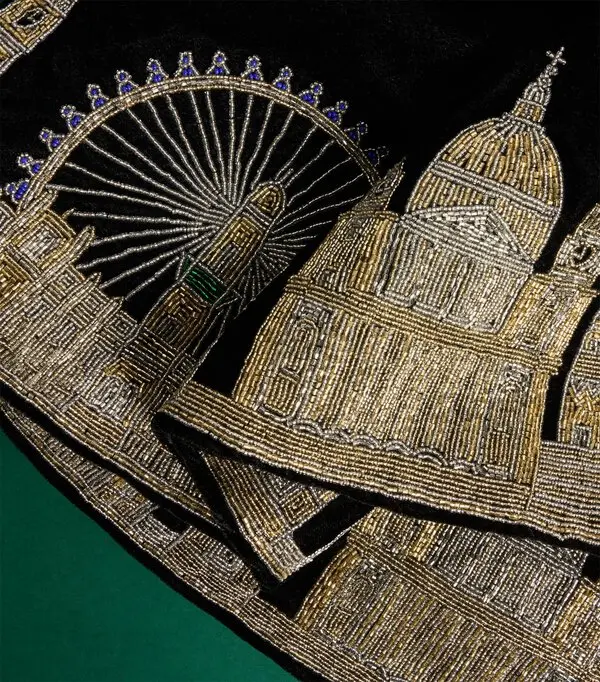 Harrods Embroidered London Skyline Tree Skirt