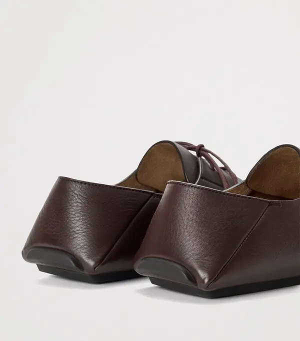 Loewe Leather Rambla Boat Shoes