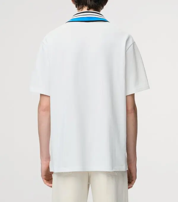 Loewe Stretch-cotton Polo Shirt - White