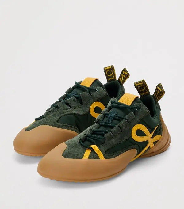 Loewe Suede-nylon Grip Sneakers
