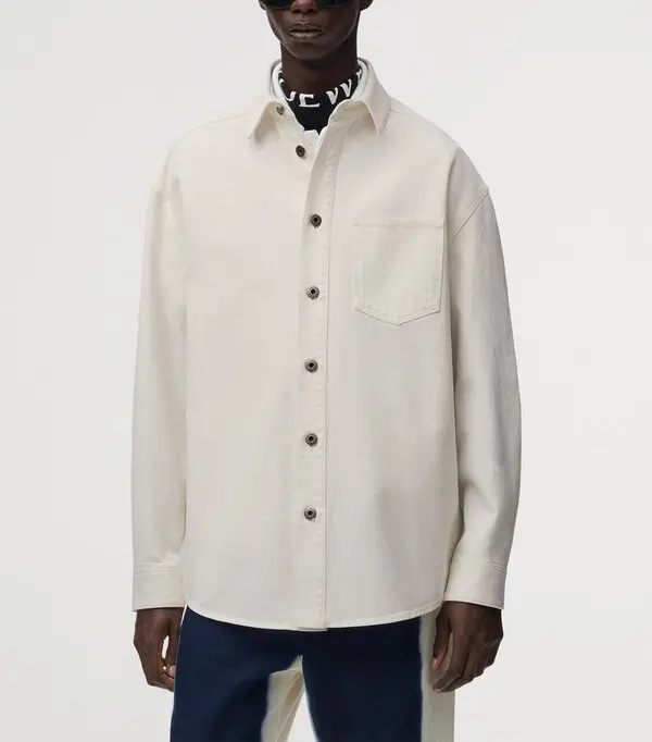 Loewe Denim Anagram-patch Overshirt