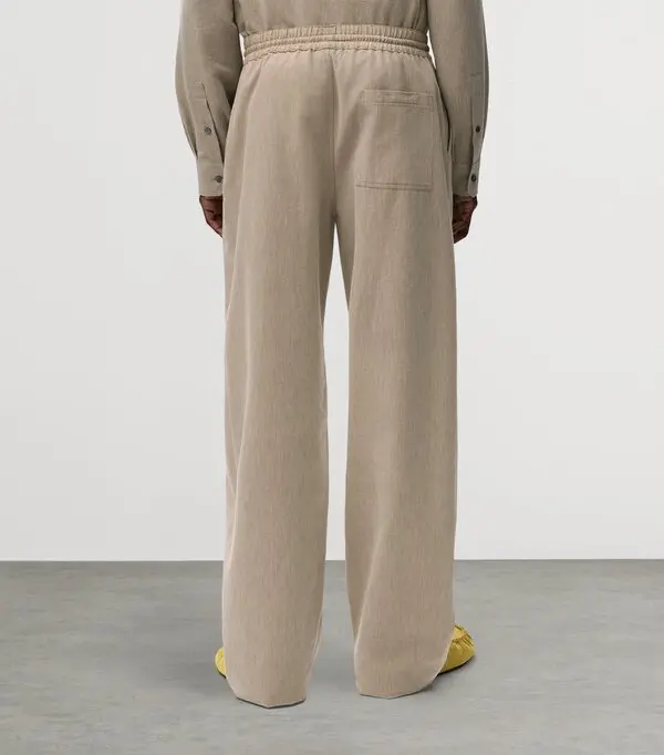 Loewe Wool-cotton Drawstring Trousers