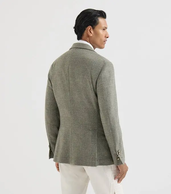 Brunello Cucinelli Wool-cashmere-blend Check Blazer