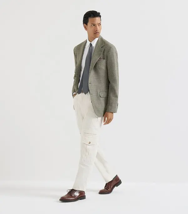 Brunello Cucinelli Wool-cashmere-blend Check Blazer