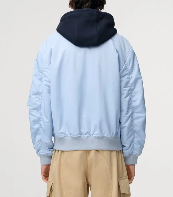 Loewe Anagram Hooded Bomber Jacket