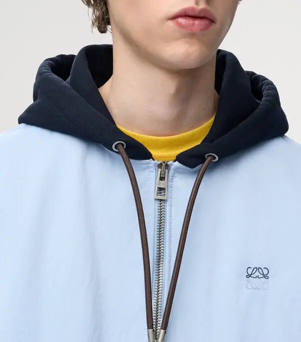 Loewe Anagram Hooded Bomber Jacket