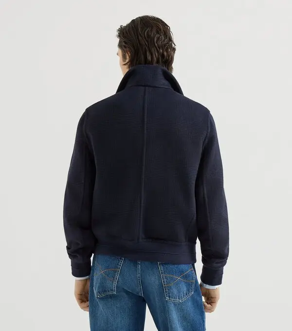 Brunello Cucinelli Cashmere Reversible Check Jacket