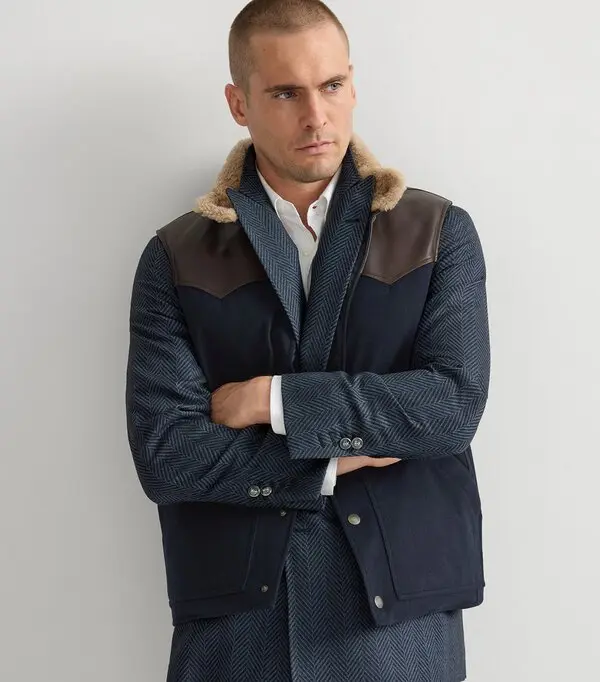 Brunello Cucinelli Wool Shearling-trim Gilet
