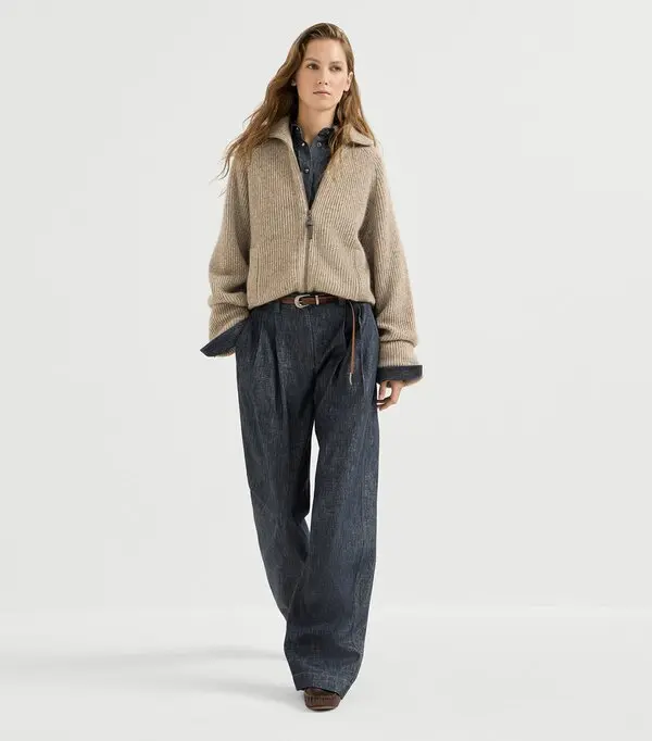 Brunello Cucinelli Sparkling Denim Trousers