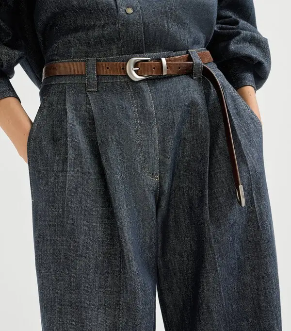 Brunello Cucinelli Sparkling Denim Trousers
