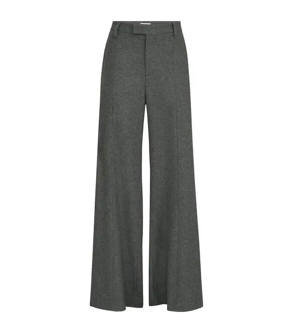 Brunello Cucinelli Wool-cashmere Flare Tailored Trousers