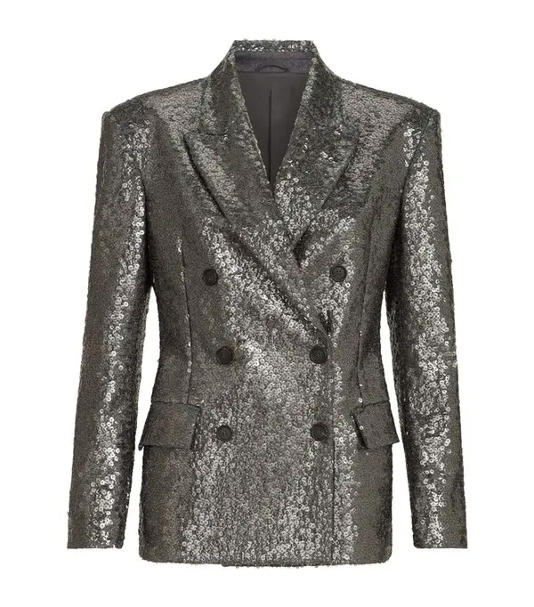 Brunello Cucinelli Virgin Wool Sequin Blazer