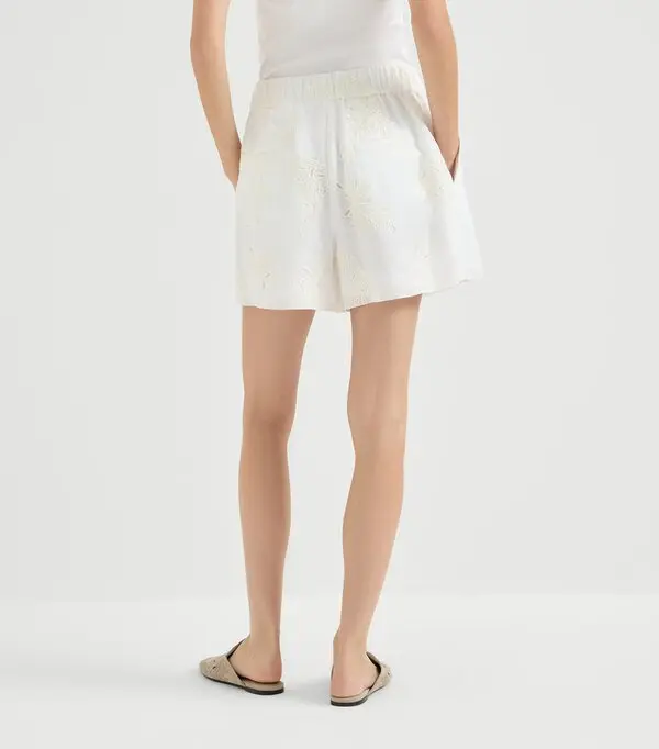 Brunello Cucinelli Cotton Organza Bermuda Shorts